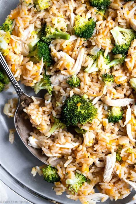 Cheesy Instant Pot Chicken And Rice Casserole Food Faith Fitness