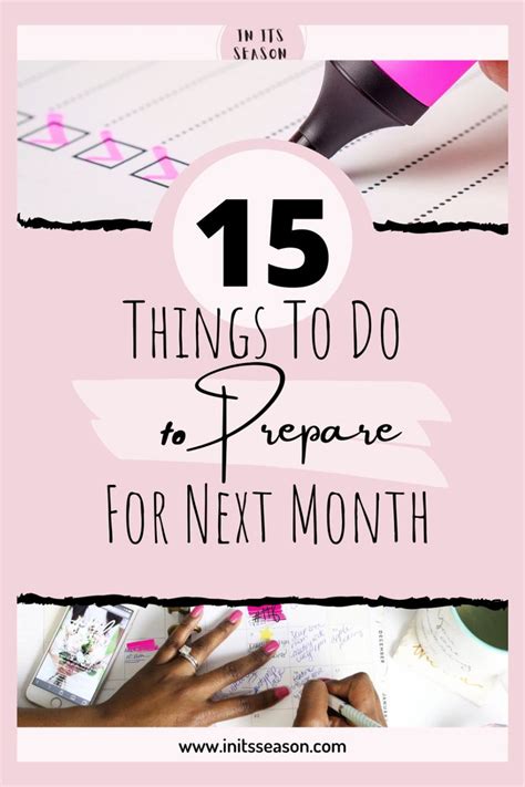 Monthly Tasks To Add To Your Routine How To Prepare For Next Month Like A Boss In Its