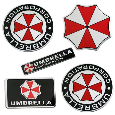 Metal 3D Resident Evil Umbrella Corporation Car Badge Emblem Trunk