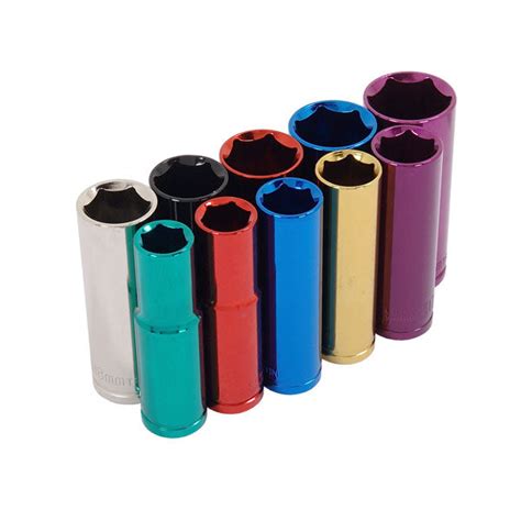 Ct0910 10pc Wall Drive Deep Socket Set — Neilsen Tools