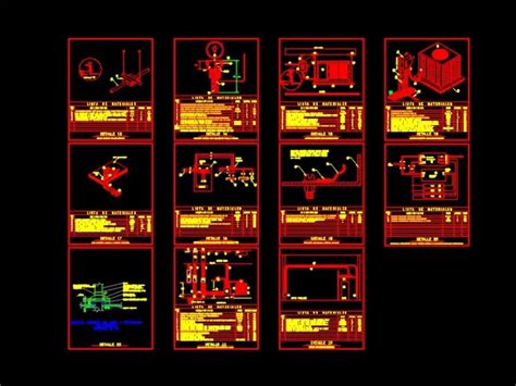 Detalles Constructivos En Baja Tension En AutoCAD Librería CAD