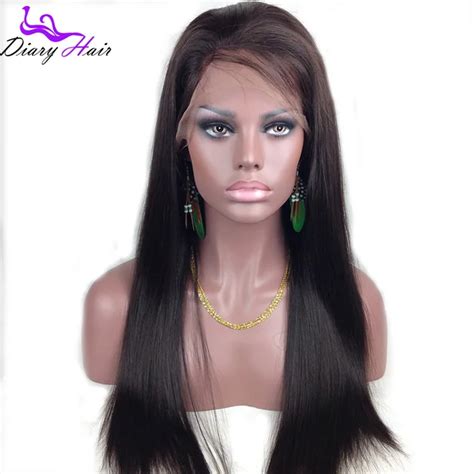 100 Unprocessed Full Front Lace Wigs Human Hair Glueless Cheap Virgin
