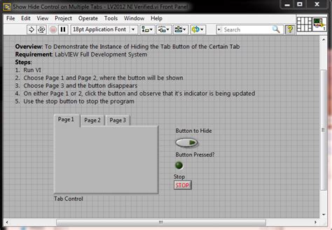 How To Show A Control On Multiple Tab Control Pages And Hide It On