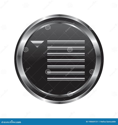 Menu Button Vector Illustration Decorative Design Stock Vector Illustration Of Glossy Glassy