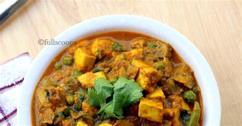 Paneer And Mushroom Masala Recipe ~ Full Scoops A Food Blog With Easy