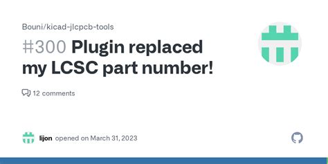 Plugin Replaced My Lcsc Part Number · Issue 300 · Bounikicad Jlcpcb