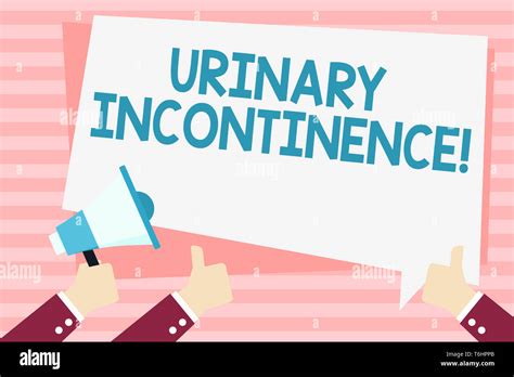 Handwriting Text Urinary Incontinence Conceptual Photo Uncontrolled