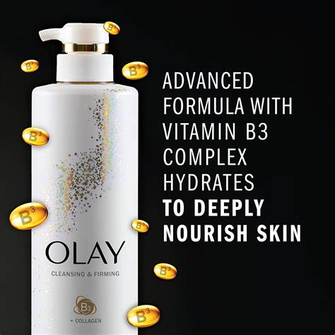 Olay Cleansing And Firming Body Wash With Collagen And Vitamin B3 530ml
