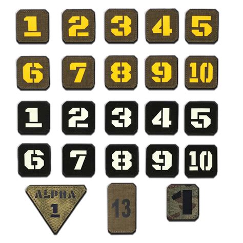 You Number Callsign Laser Cut Cordura Patch With Velcro 19x19 Etsy