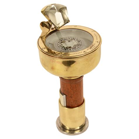 Nautical Survey Magnetic Compass Signed Elliott Bros London Late 1800s