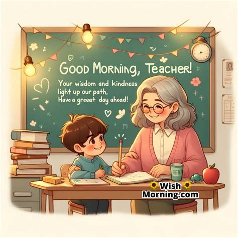 Good Morning Wishes For Teacher To Inspire And Motivate Wish Morning