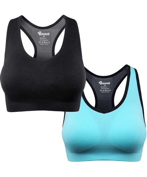 Womens Seamless Sports Bras Wireless Comfortable Racerback Bra 3