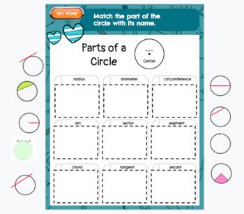 8A Parts Of A Circle Interactive Notebooks Google Slides By PachySan