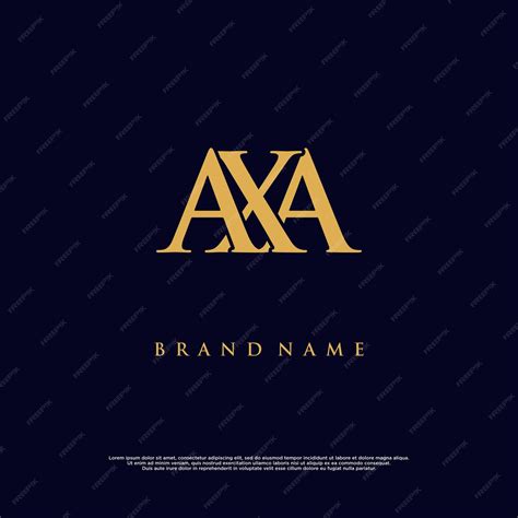Premium Vector Luxury Modern Combination Axa Abstract Vector Logo