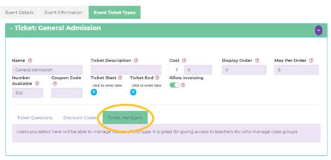 Event Ticket Types Tickets Org Au
