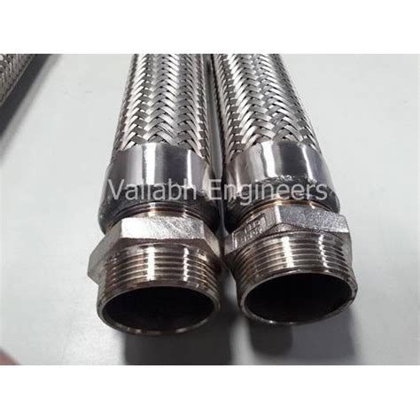Vallabh Engineers Silver Stainless Steel Wire Braided Hose At