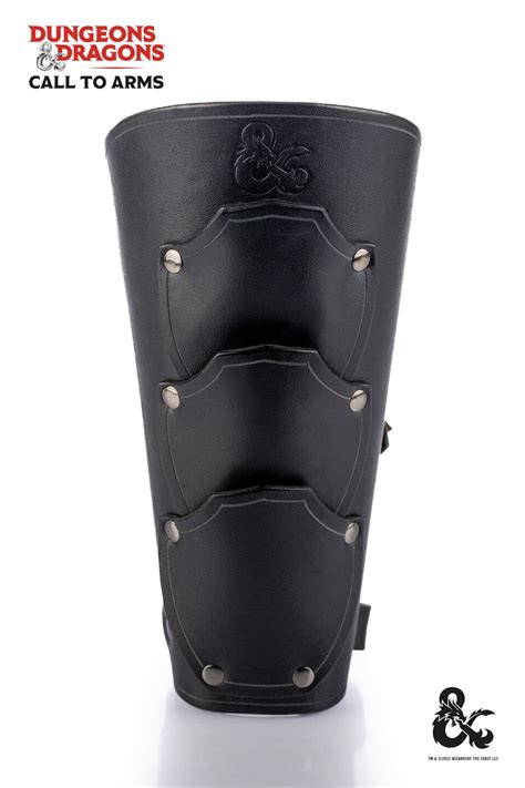 Dungeons And Dragons Fighter Leather Bracers Black