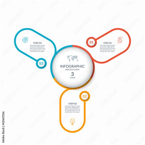 Infographic Round Chart With Steps Parts Options Processes Vector Circle Infographic
