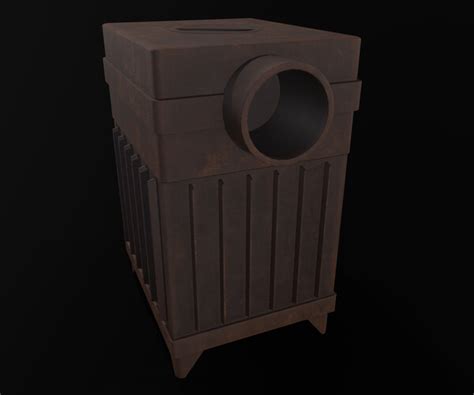 Artstation Cast Iron Furnace Game Assets