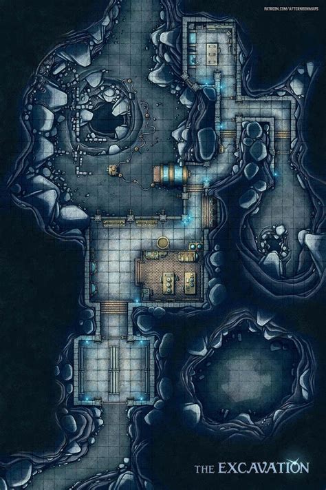 Excavation Site Battle Map Launch Afternoon Maps Dnd World Map