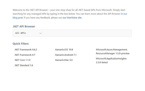 Microsofts NET API Browser VorgestelltBorns IT Und Windows Blog