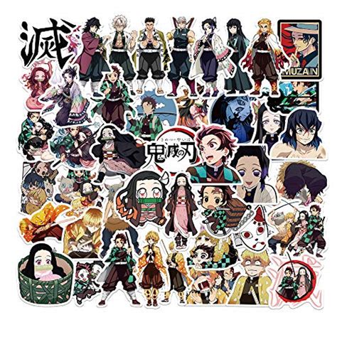 Buy 50 Pcs Demon Slayer Stickers Laptop Stickers Cute Stickers Vinyl