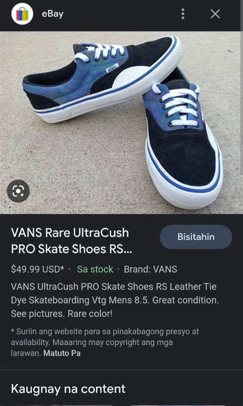Vans Rare Ultracush Pro Skate Shoes Rs Men S Fashion Footwear