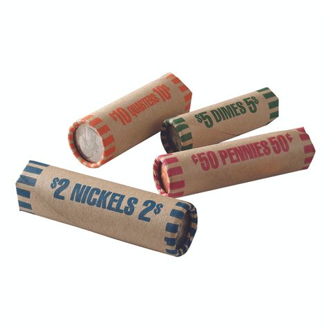 Pre Formed Tubular Coin Wrappersbox Of 1000 My Charity Boxes