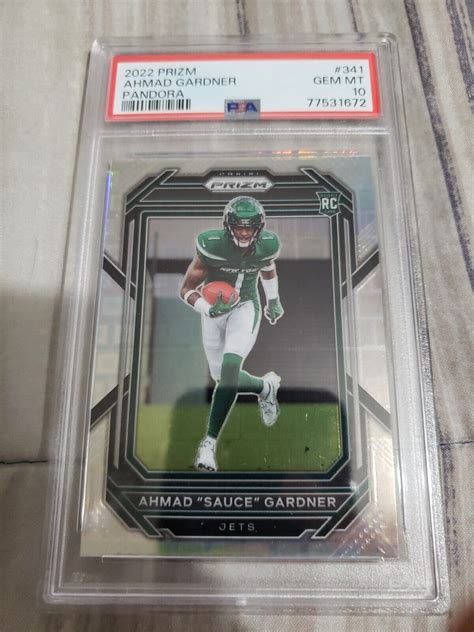 2022 Panini Pandora Prizm AHMAD SAUCE GARDNER RC Rookie 400 PSA 10 Low