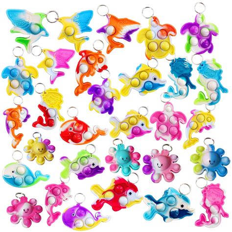 30 Packs Shark Turtle Dolphin Fish Octopus Mermaid Whale Mini Ocean