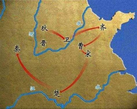 晉文公重耳的流亡路線圖如果仔細看的話是一個圓形 每日頭條