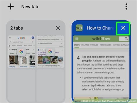 How To Change Tab View In Chrome Android Steps With Pictures