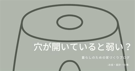 穴が開いていると弱い？｜名古屋・一宮で中庭のある平屋を建てるなら｜シンプルノート熱田一宮スタジオ
