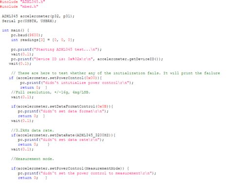 Adxl345 Problem Question Mbed