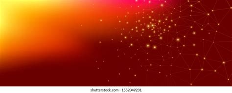 20 Virtual Tecnology Vector Background Yellow And Red Images Stock