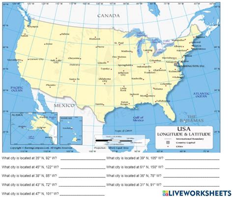 15 Latitude And Longitude Map Worksheet Free Pdf At Worksheets Library