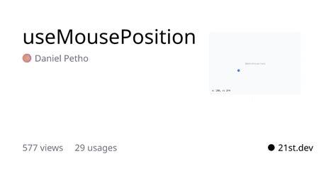 usemouseposition 21st dev the npm for design engineers 21st