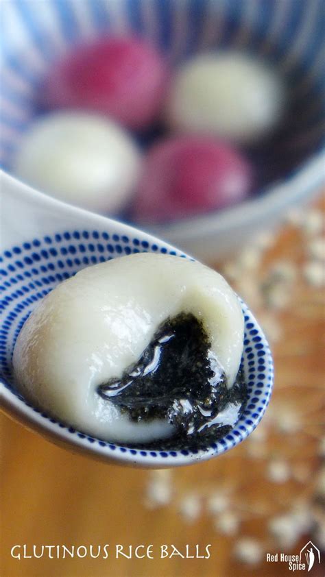 Tang Yuan Chinese glutinous rice balls 汤圆 Recipe Asian desserts
