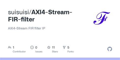 Github Suisuisiaxi4 Stream Fir Filter Axi4 Stream Fir Filter Ip