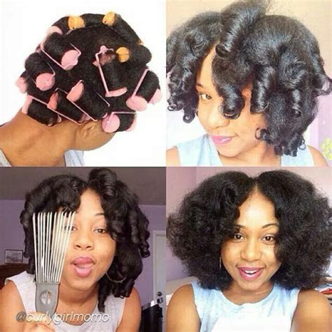 Sponge Rollers Roller Set Hairstyles Natural Hair Styles Curly Hair