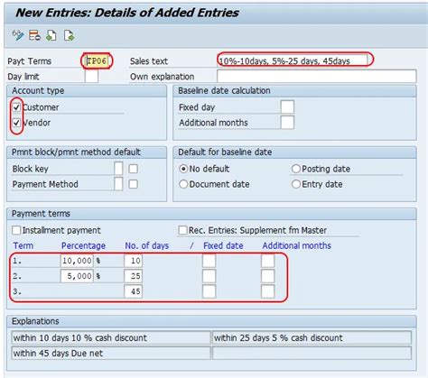 Sap Fico Base Line Date