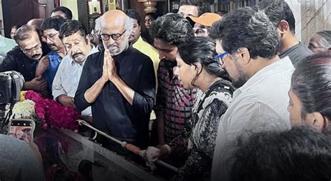 Rajinikanth Pays Tribute To Actor Rajesh நடிகர் ராஜேஷ் உடலுக்கு ரஜினிகாந்த் அஞ்சலி
