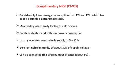 Ttl Ecl Cmos Families In Digital System Design Ppt