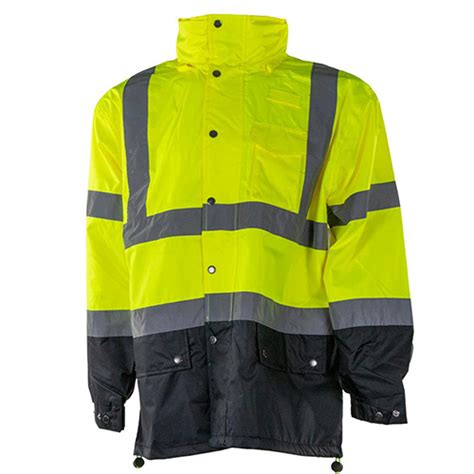 Kishigo Storm Cover Class 3 Rain Jacket Zips Outfitters