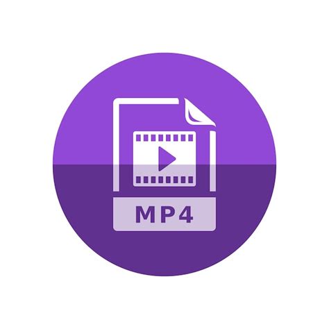 premium vector video file format icon in flat color circle style computer data movie streaming