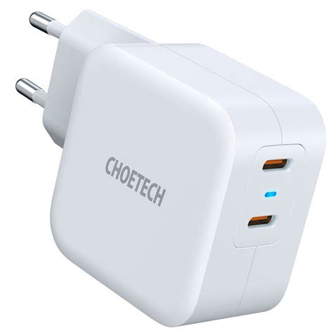 Choetech PD6009 EU Fast Charge USB C Oplader 3A 40W 2xUSB C 159 DKK