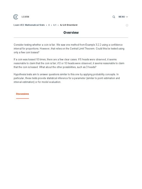 Intro To Hypthesis Testing Pdf