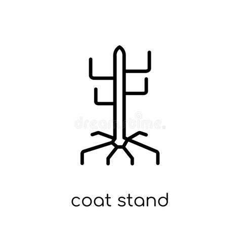 Coat Linear Icon Modern Outline Coat Logo Concept On White Back Stock Vector Illustration Of