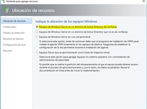 System Center 2016 Virtual Machine Manager Añadir Host Hyperv Itproes