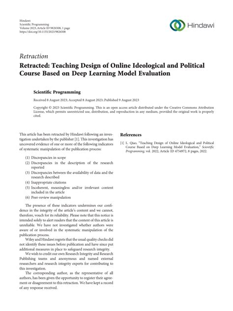 Pdf Retracted Teaching Design Of Online Ideological And Political